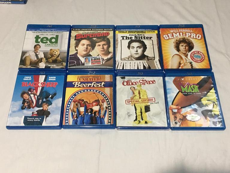 Auction Ohio | Lot of 8 Blu Ray DVDs Comedy