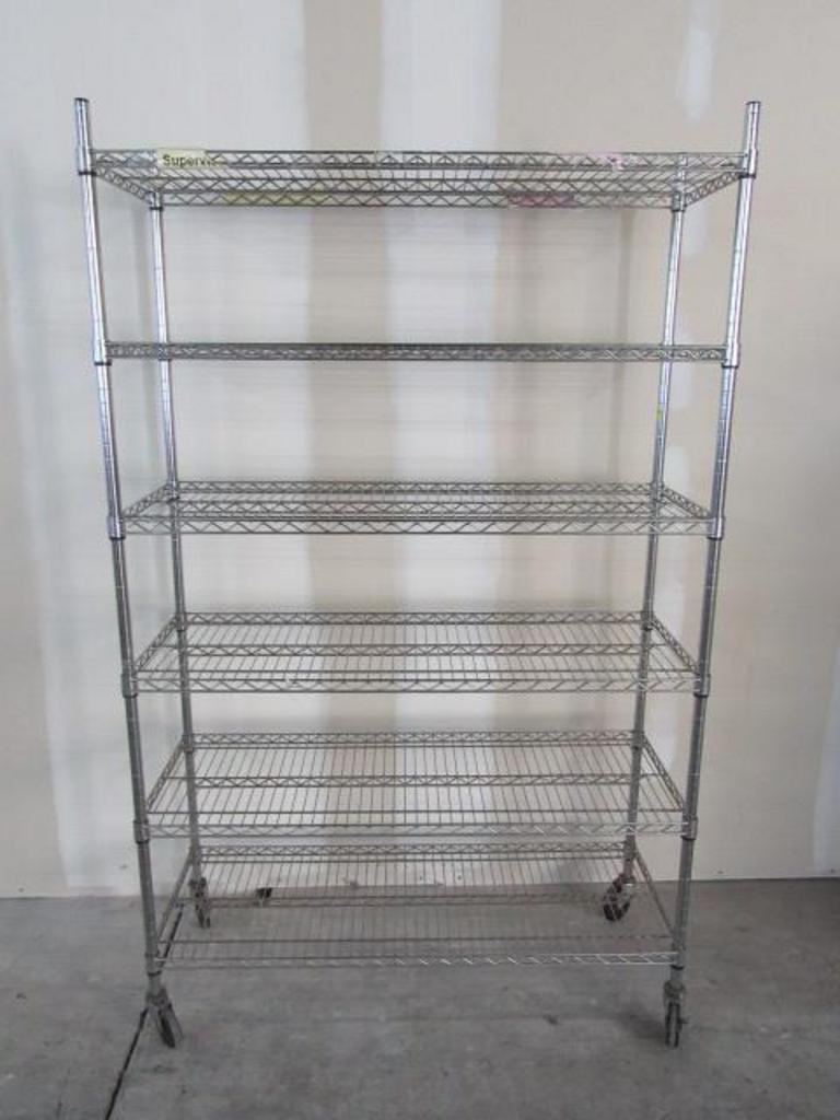 Auction Ohio | Mobile Chrome Wire Racks