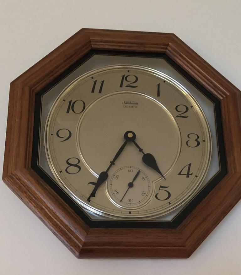 Auction Ohio | Sunbeam Wooden Framed Clock