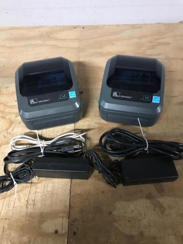 Auction Ohio | 2x Zebra GK420d Label Printer