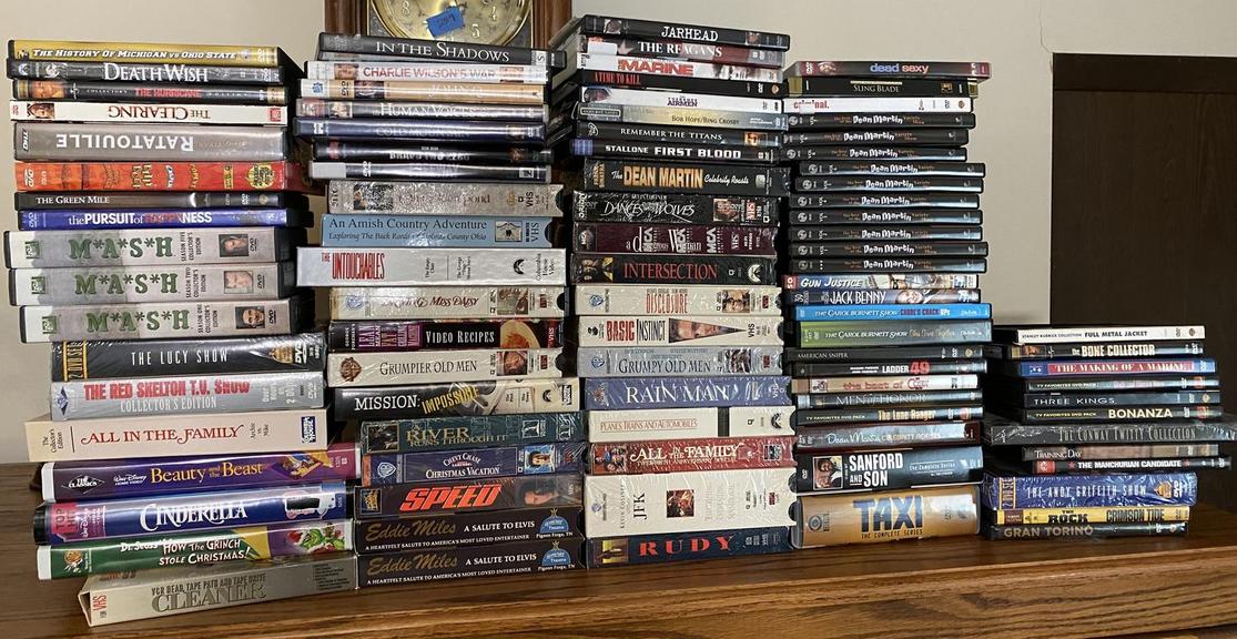 Auction Ohio | HUGE DVD & VHS Lot