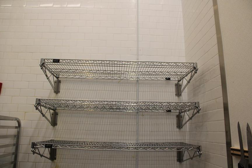Auction Ohio | Wall Mounted Wire Shelving