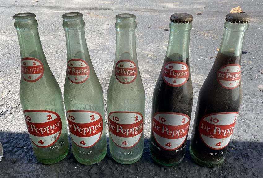 Auction Ohio | Vintage Dr. Pepper Bottles