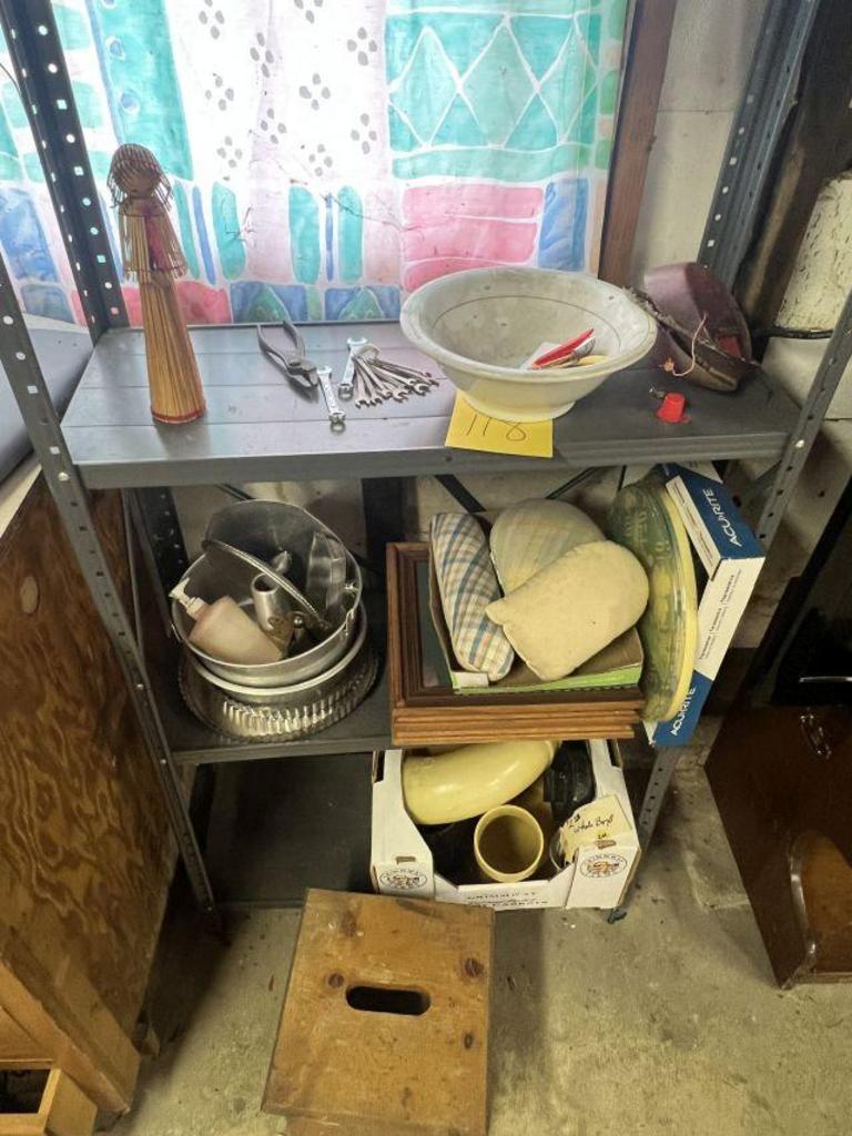 Auction Ohio | Bowl, Mini Tools, Step Stool