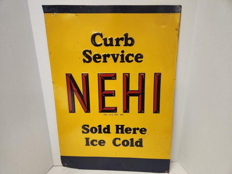 Auction Ohio | Metal Nehi Soda Metal Sign
