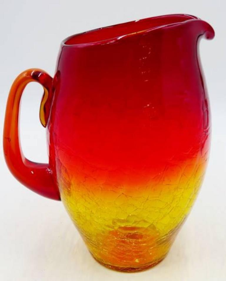 Auction Ohio | Blenko Type Pitcher