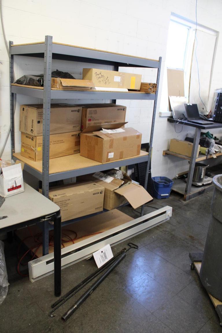 Auction Ohio | Metal Framed Shelving Unit