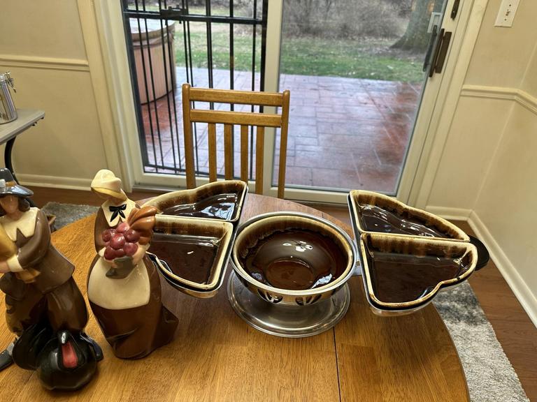 Auction Ohio | Rare lazy susan bowl-deco