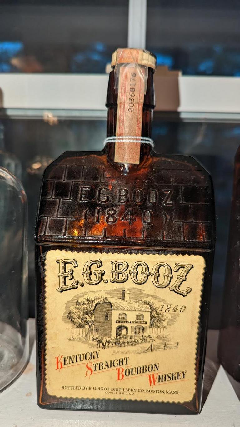 Auction Ohio | Vintage EG Booz's bottle