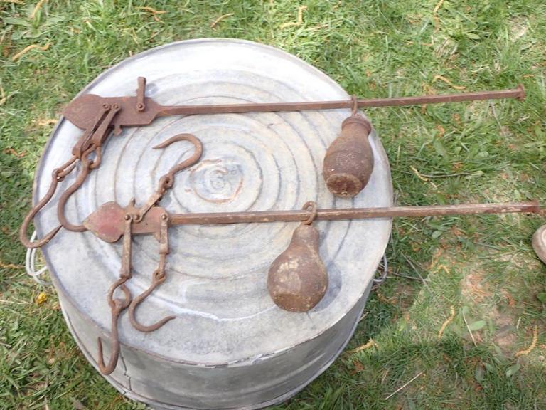 Auction Ohio | TWO antique Barn Scales
