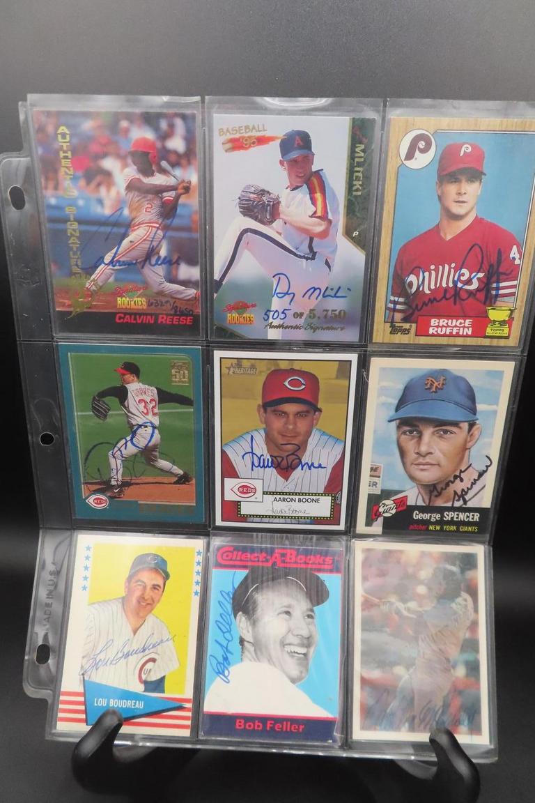 Auction Ohio | Autographed Baseball Card Lot