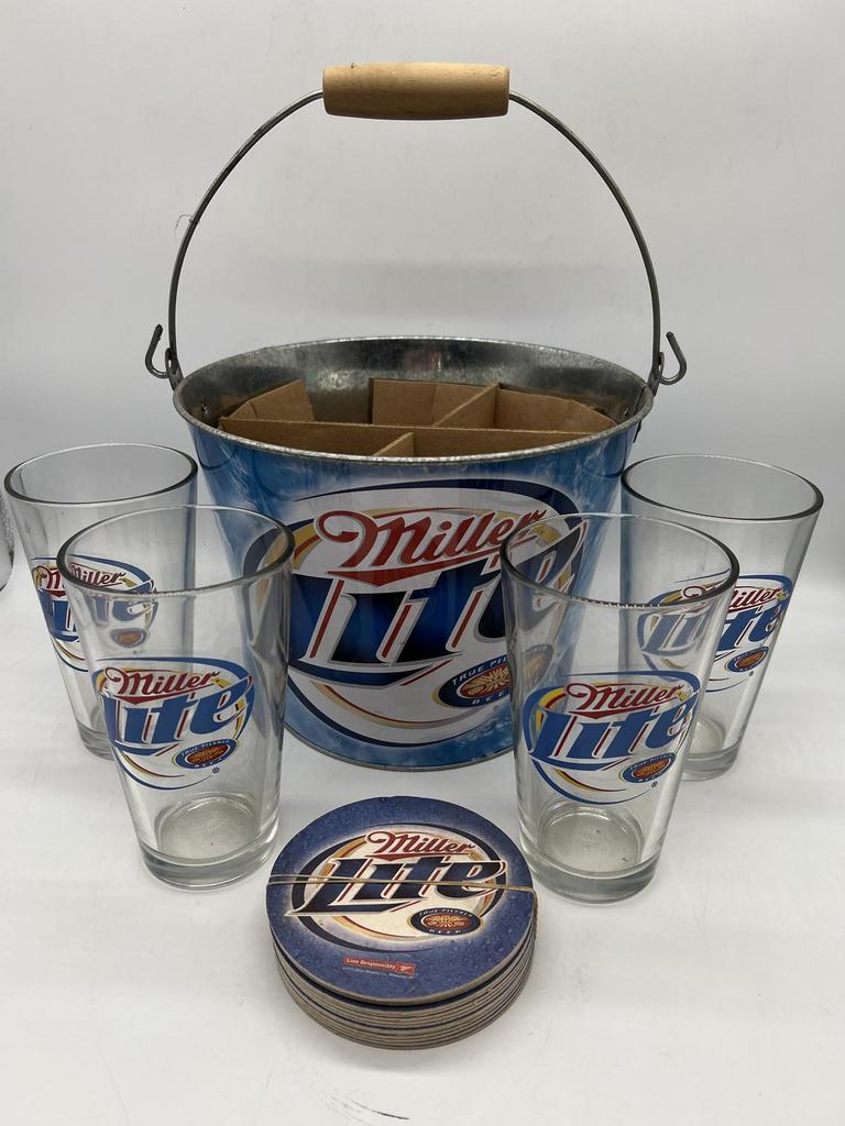 Auction Ohio | Miller Lite Bucket Set