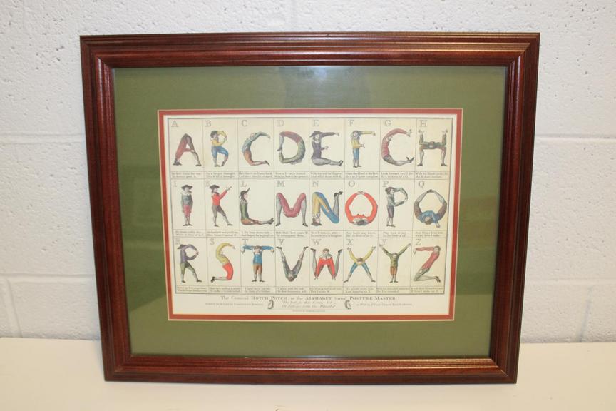 Auction Ohio | Framed Alphabet Print