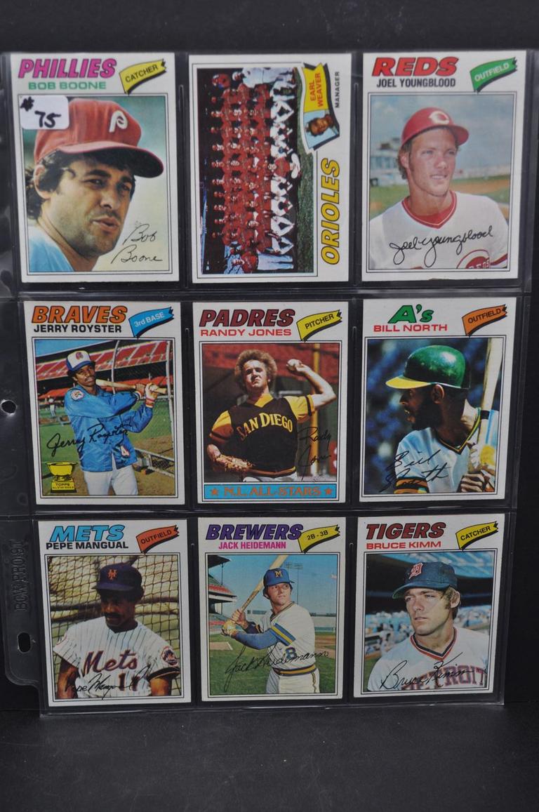 Auction Ohio | 1977 Topps Baseball Cards