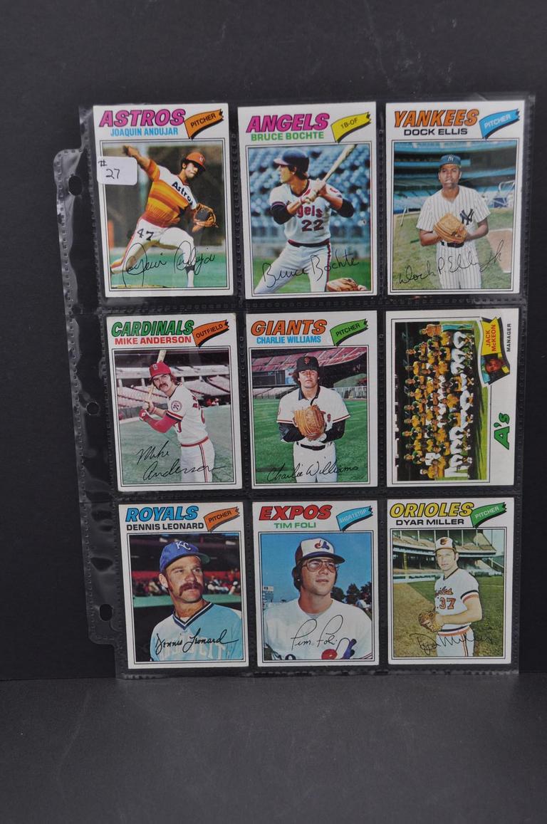 Auction Ohio | 1977 Topps Baseball Cards