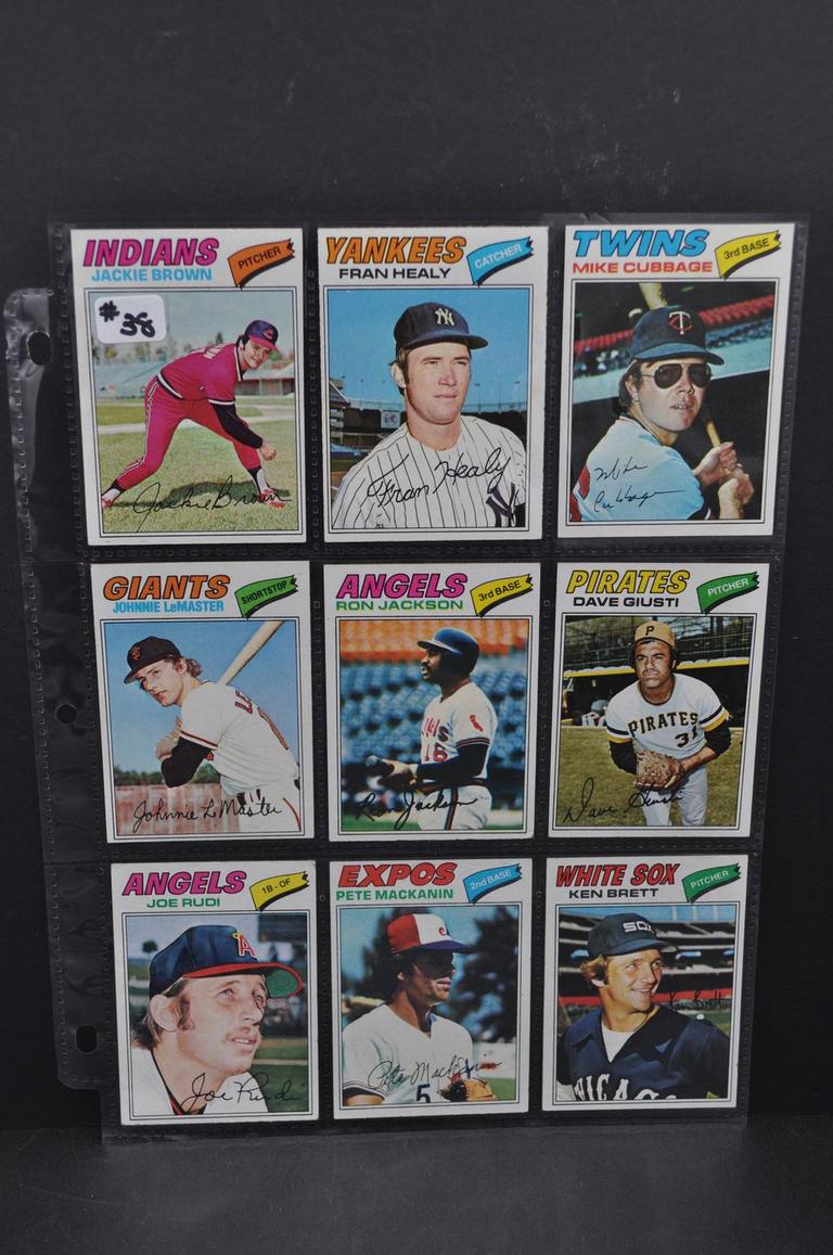 Auction Ohio | 1977 Topps Baseball Cards
