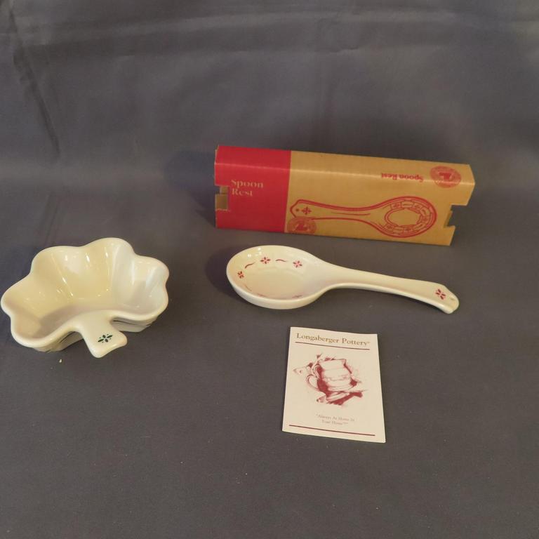Auction Ohio | Longaberger Spoon Rest, Bowl