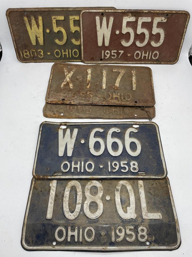 Auction Ohio | VTG 50's Ohio License Plates