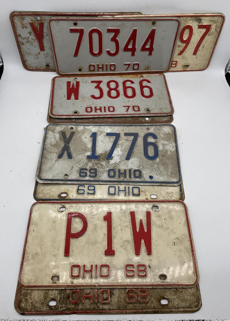 Auction Ohio | VTG 60's Ohio License Plates